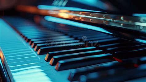 A Piano Keyboard With Selective Focus Highlighting The Intricate