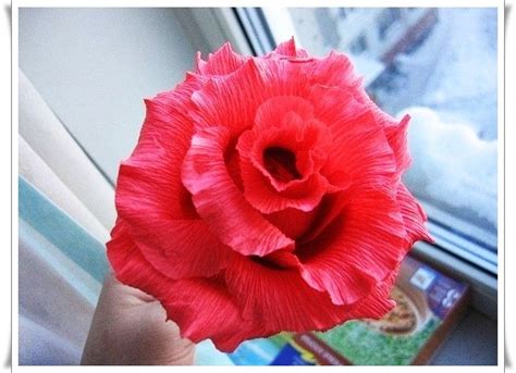 Роза из гофрированной бумаги Архитектурный журнал Adcity