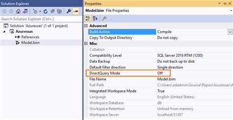 Direct Query Mode In Power Bi For Azure Analysis Services