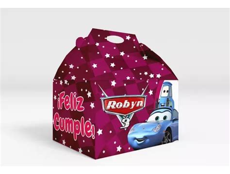 20 Caja Dulcera Bolo Fiesta Infantil Cars Envío Gratis
