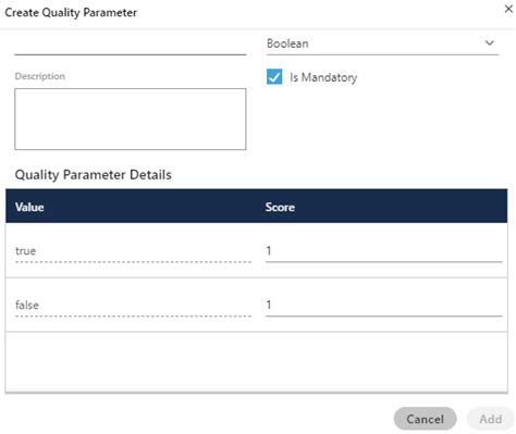 Qa Parameters In System Configuration