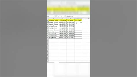 Count Days Between Two Dates In Excel Shorts Excel Msexceltutorials
