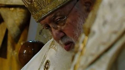 ილია Ii მ რუსეთის პატრიარქს რომელიც უკრაინაში მიმდინარე ომს მიესალმება