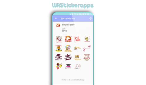 Wastickerapps Congratulations Stickers App On Amazon Appstore