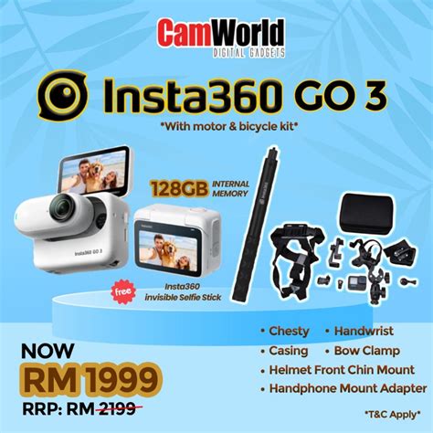Insta360 Insta 360 Go 3 Package Insta360 Malaysia Shopee Malaysia