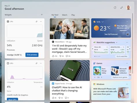 Windows 11 Now Has Widgets For Monitoring Cpu Gpu And Ram Winbuzzer
