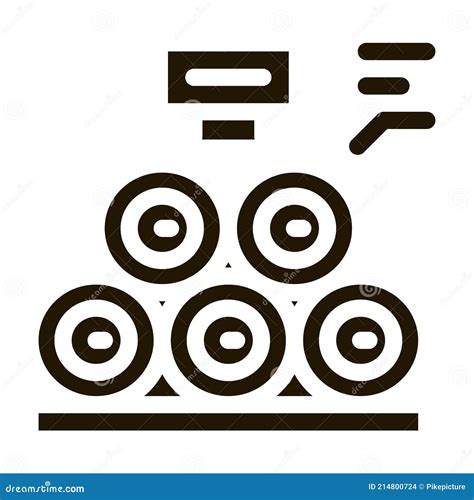 木干图标矢量图字形插图 向量例证 插画 包括有 板条 生产 设备 项目 单色 资源 例证 214800724