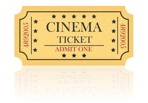 Illustration Vectorielle De Billet De Cinéma 492792 Art Vectoriel Chez