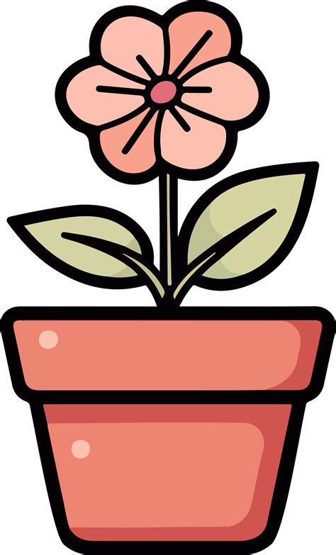 Ai Generated Flower In Pot Clipart Design Illustration 36520502 Png