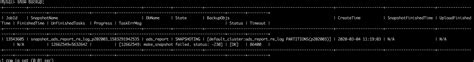 Backup Job Block At Snapshoting Phase · Issue 3057 · Apachedoris · Github