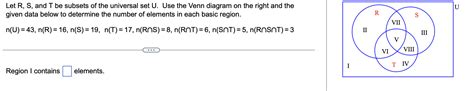 Solved Let Rs And T Be Subsets Of The Universal Set U Use