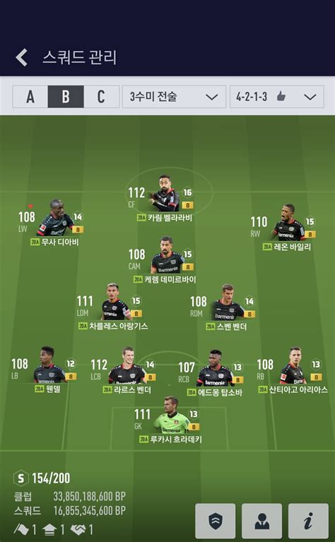 Fc 온라인 인벤 미페 1등은 돌문 2등은 레버쿠젠 Fc 온라인 인벤 자유게시판