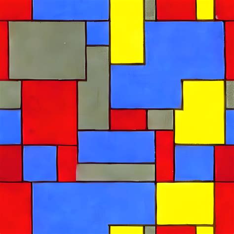 Mondrian Pattern Graphic · Creative Fabrica