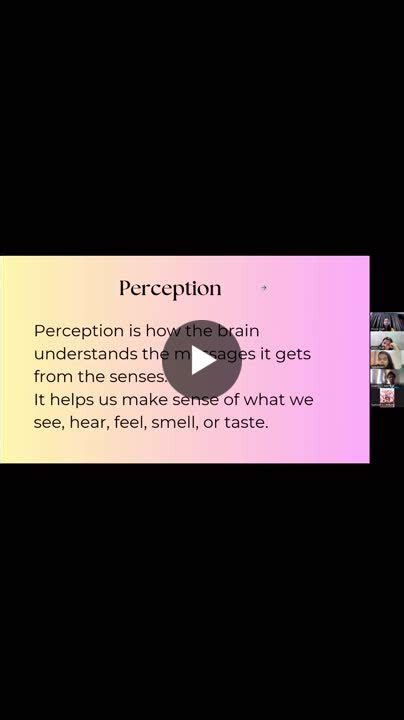 firstsession teachingexperience sensationandperception learningjourney… pooja shah