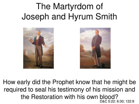 Ppt The Martyrdom Of Joseph And Hyrum Smith Powerpoint Presentation