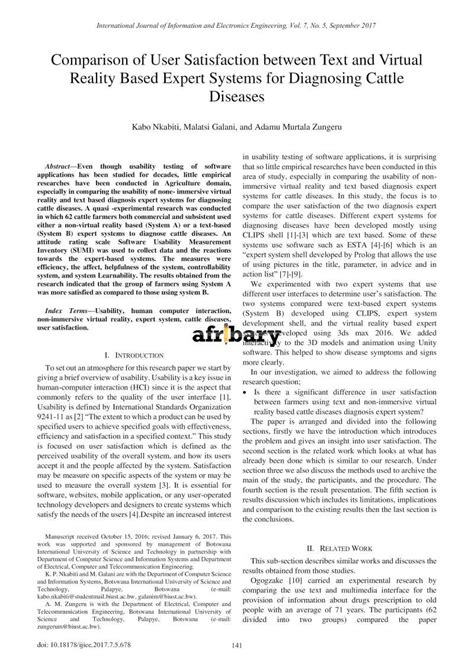 Comparison Of User Satisfaction Between Text And Virtual Reality Based Expert Systems For