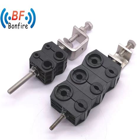 Round Type Adss Optical Cable Fitting Fiber Optic J Hook Suspension Clamp Cable Clamp And