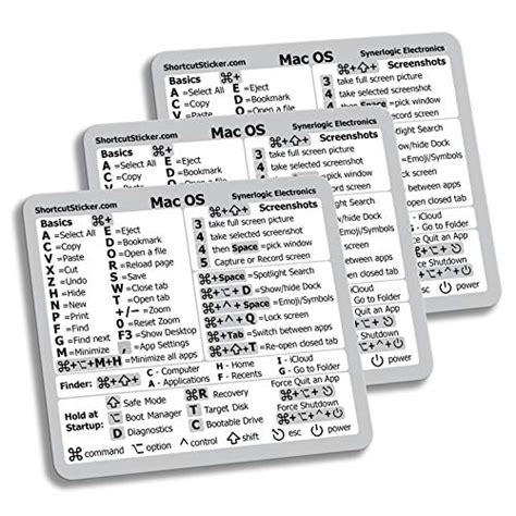 Synerlogic Mac Os Big Sur Catalina Mojave Reference Guide Keyboard