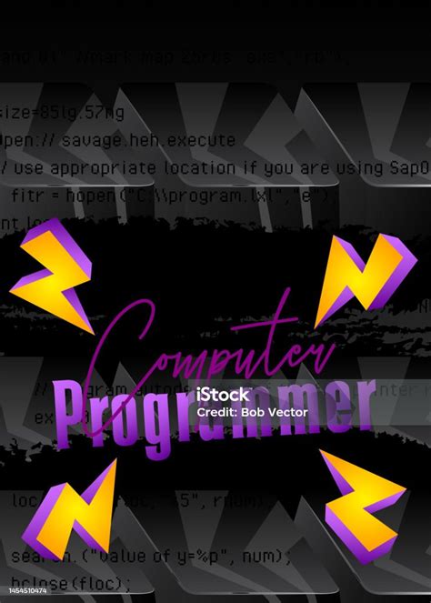 Luxury Deluxe Computer Programmer Background Vector Illustration Abstract Event Poster Template