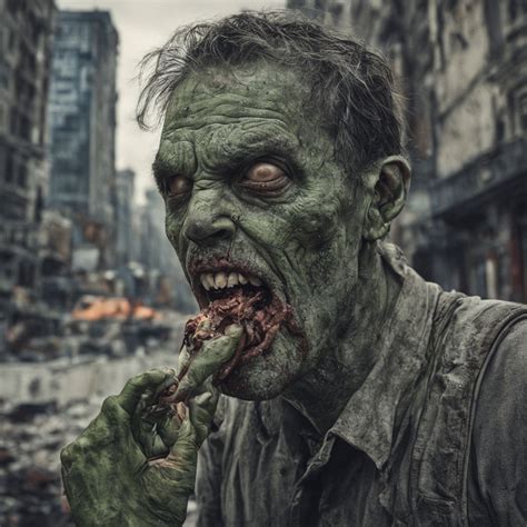 A Hyper Realistic Photo Of A Comically Stupid Looking Zombie By Philip Barker Playground