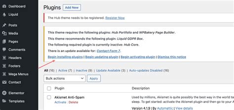 HUB How To Update WP Bakery Page Builder LiquidThemes Knowledge Base