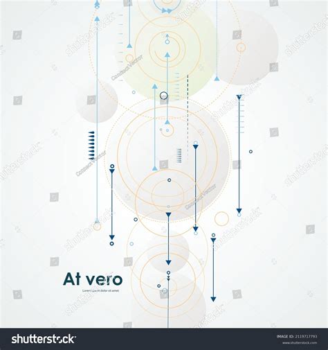 Vector Points Lines Connecting Circles Background Stock Vector Royalty Free 2119717793