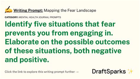 Writing Prompt Mapping The Fear Landscape • Draftsparks
