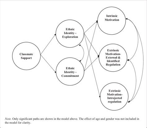 Modeling Showing Significant Effects Of Classmate Support Ethnic