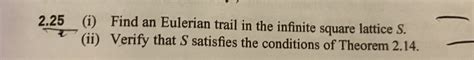 Be Eulerian Theorem 214 Let G Be A Countable