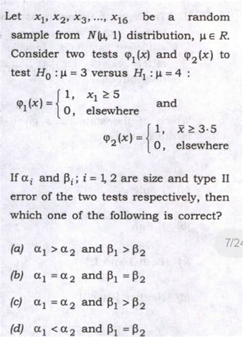 Solved Let x1,x2,x3,dots,x16 ﻿be a random sample from N(μ,1) | Chegg.com