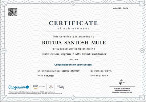 Rutuja Mule On Linkedin Aws Cloudcomputing Amazonwebservices Achievementunlocked…