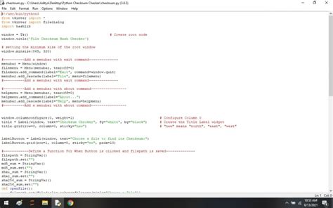 Python Program To Python Checksum Checker Using Python Tkinter Kashipara