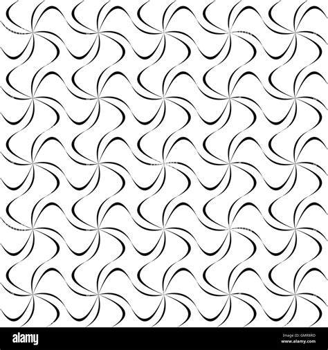 Monochrome Seamless Wave Line Pattern Stock Vector Image And Art Alamy
