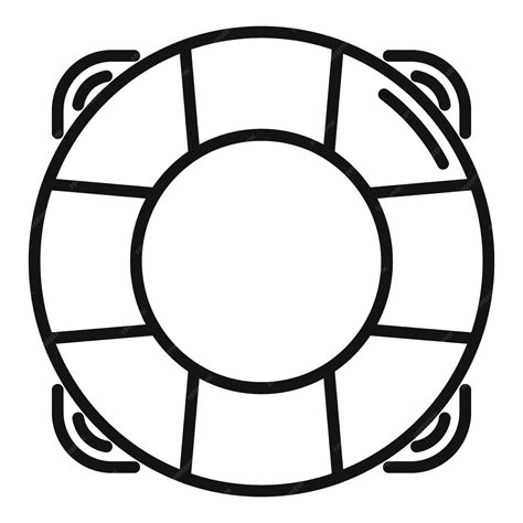 Premium Vector Lifebuoy Floating On Water Sending Signal For Help