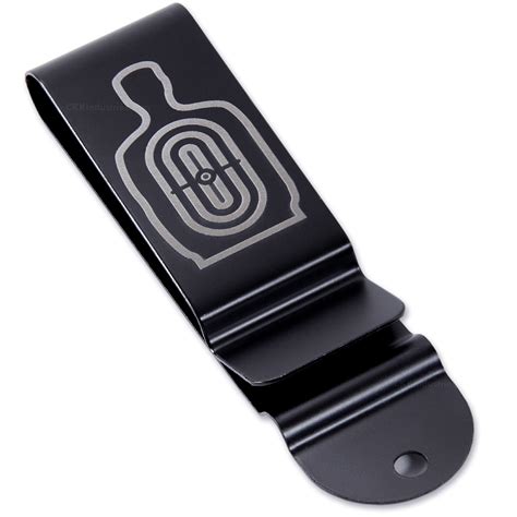Belt Clip Universal Sheath Holster Model 1 Black W Silhouette