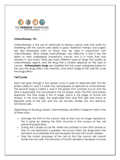 Cell Cycle Chemotherapy Pdf Chemotherapy Cell Cycle