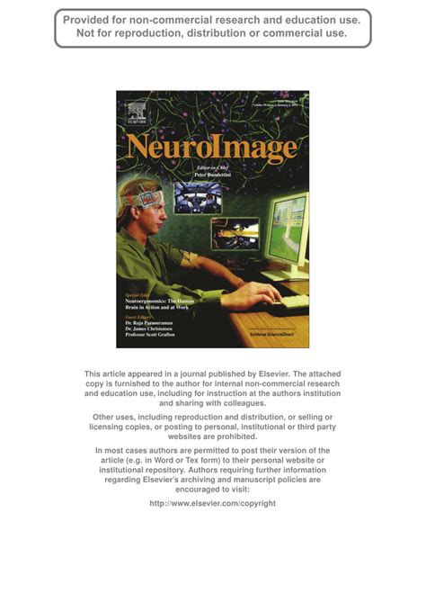 Pdf Altered Resting State Effective Connectivity Of Fronto Parietal Motor Control Systems On