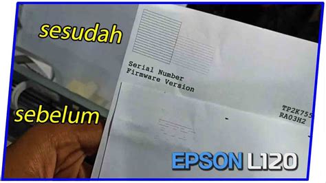 Cara Memperbaiki Printer Epson L120 Hasil Print Bergaris Epson L121