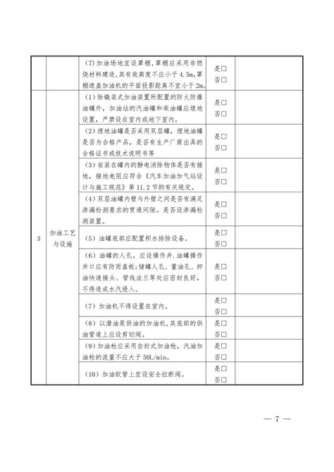 江西省应急管理厅办公室关于印发加油站安全检查表的通知 金联创加油站服务中心