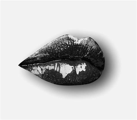 Premium Photo Female Lips On White Isolated Background Clipping Path