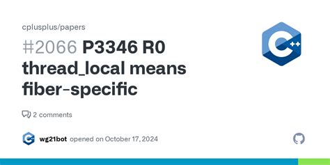 P R Thread Local Means Fiber Specific Issue Cplusplus