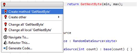 Generate Code From Usage Jetbrains Rider Documentation
