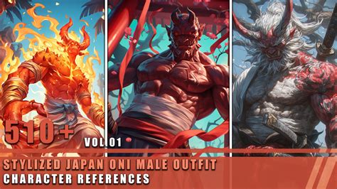 Artstation 510 Stylized Japan Oni Male Outfit Character References