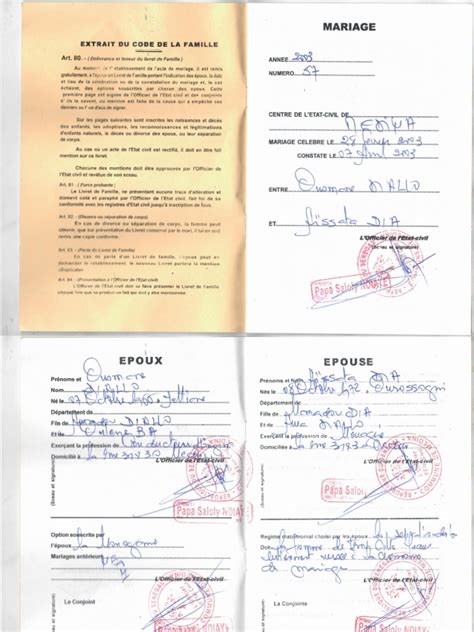 Livret De Famille Pdf