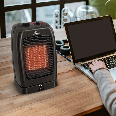 Proaira Chaufferette électrique compacte avec thermostat réglable