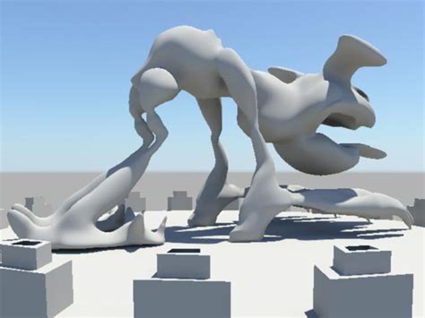 Models Risourous Monster 3d Animation Art By Elvis Ngeow Yun