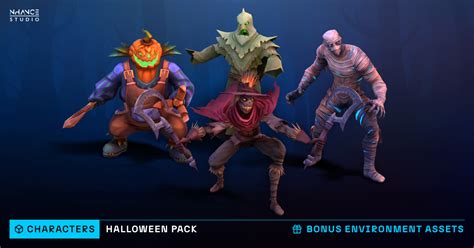 Stylized Halloween Pack 3d Characters Unity Asset Store