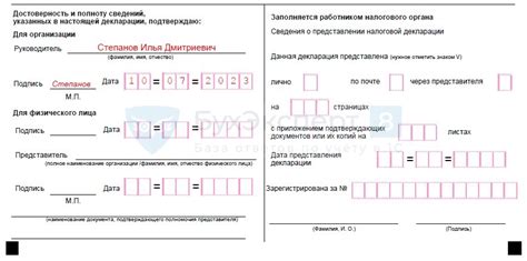 Единая упрощенная налоговая декларация в 2023 году