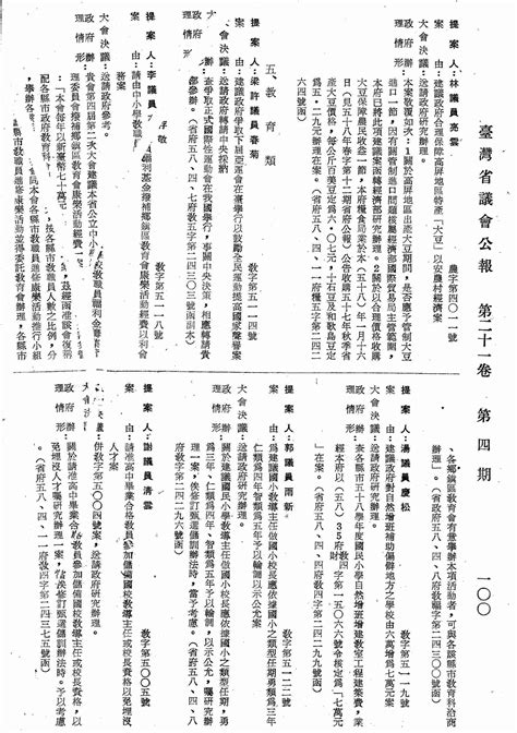 建議政府爭取下屆亞運會在臺 行以鼓勵全民運動提高國家聲譽案省府五八四七府教五字第二四三 三號函副本復