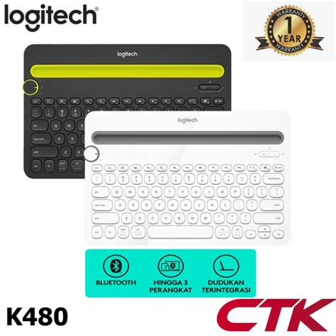 Jual Keyboard Logitech K480 Bluetooth Multi Device Keyboard Shopee Indonesia